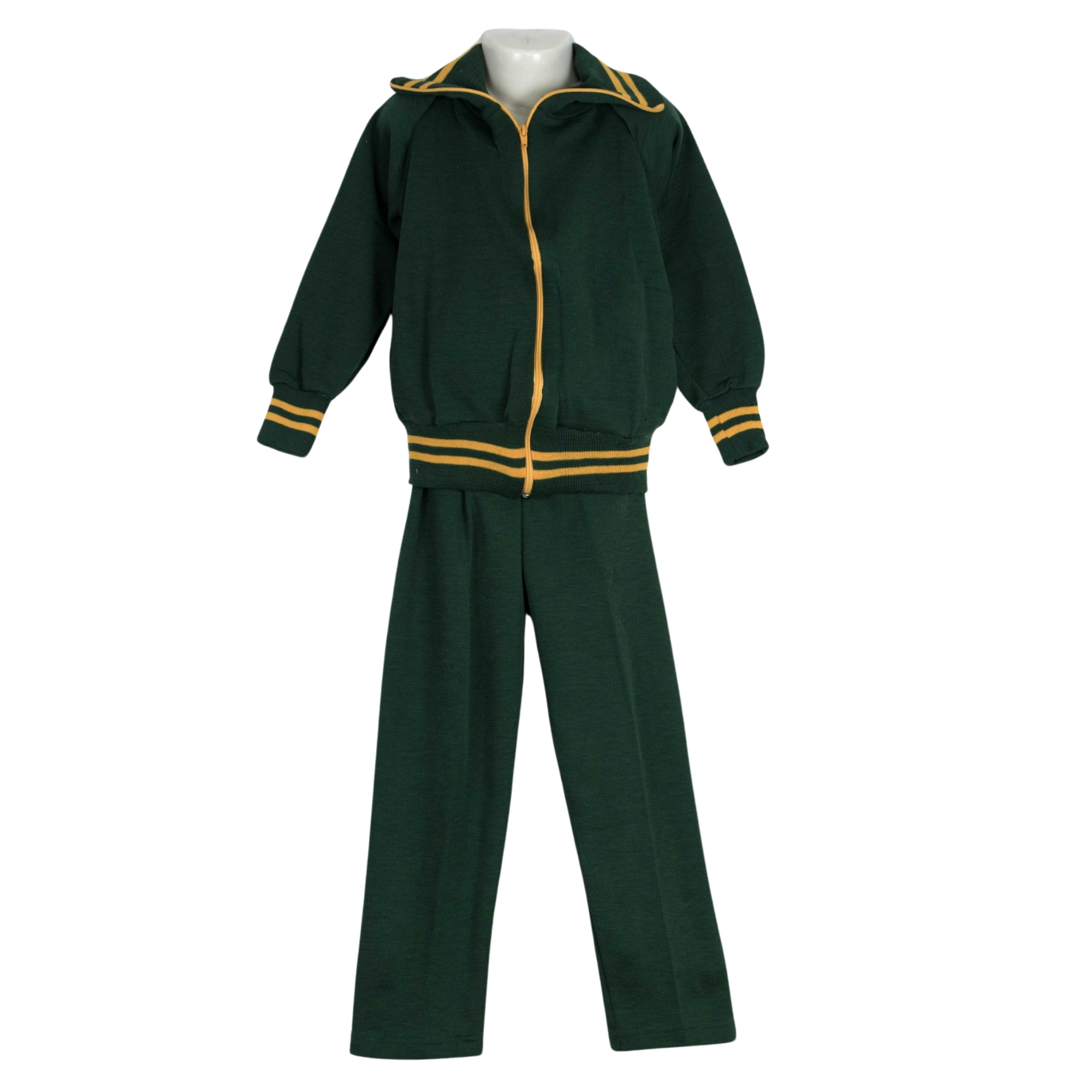 School Tracksuit | Bottle/Gold - School Wear Specialists